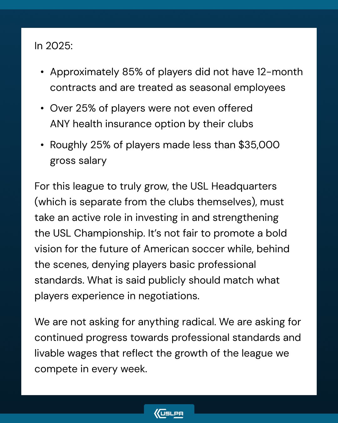 Collective bargaining agreement between USL Championship and USLPA to ...